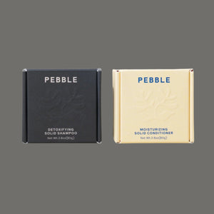Shampoo and Conditioner Bar Set– Pebble