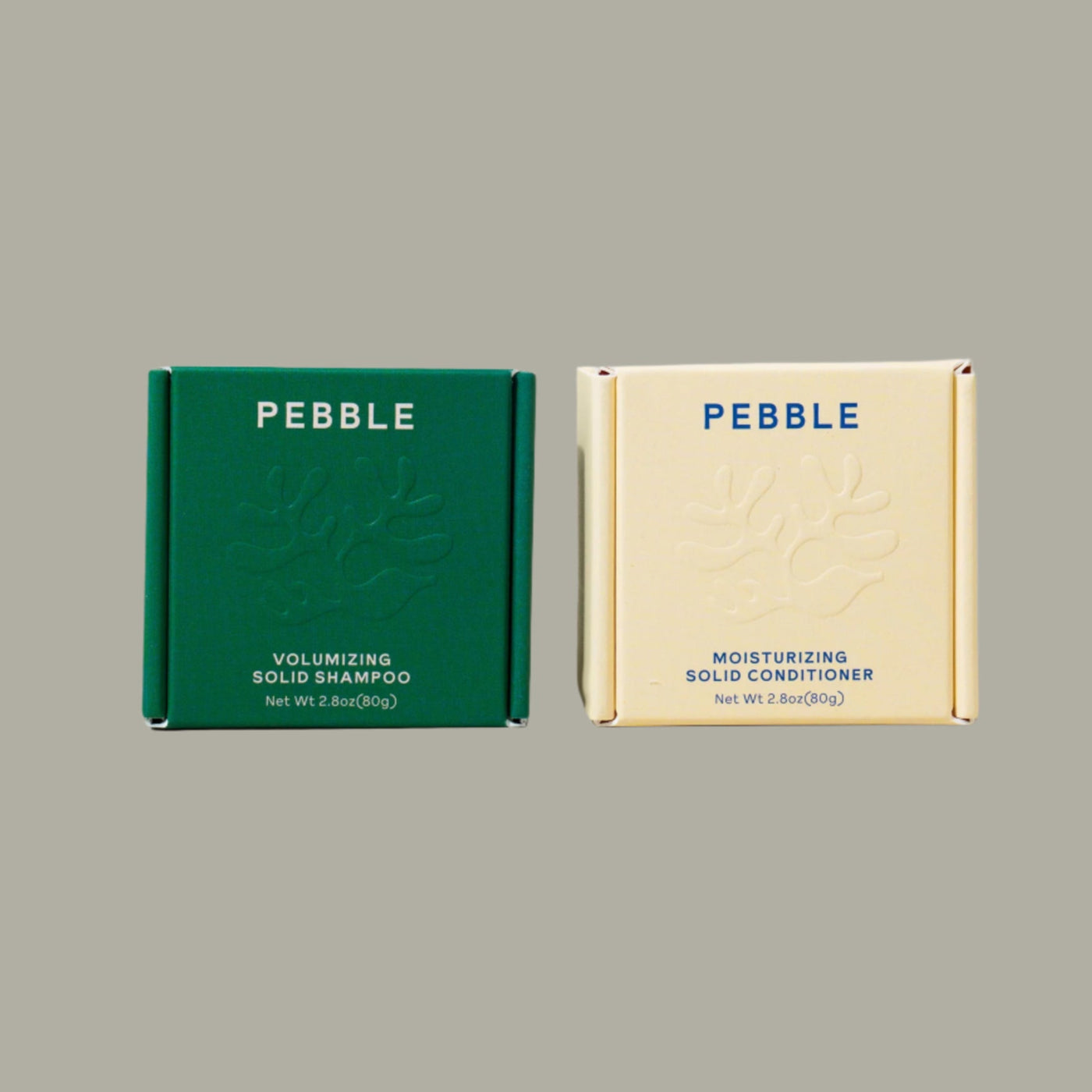 Shampoo and Conditioner Bar Set– Pebble